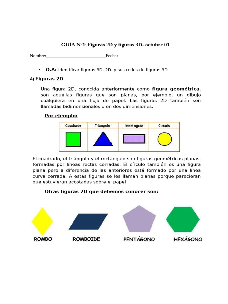 Figuras Geométricas 2D y 3D | PDF