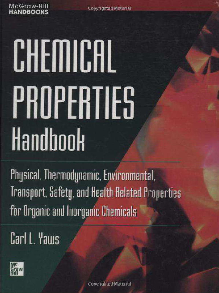 Chemical Properties Handbook Physical, Thermodynamics, Engironmental ...