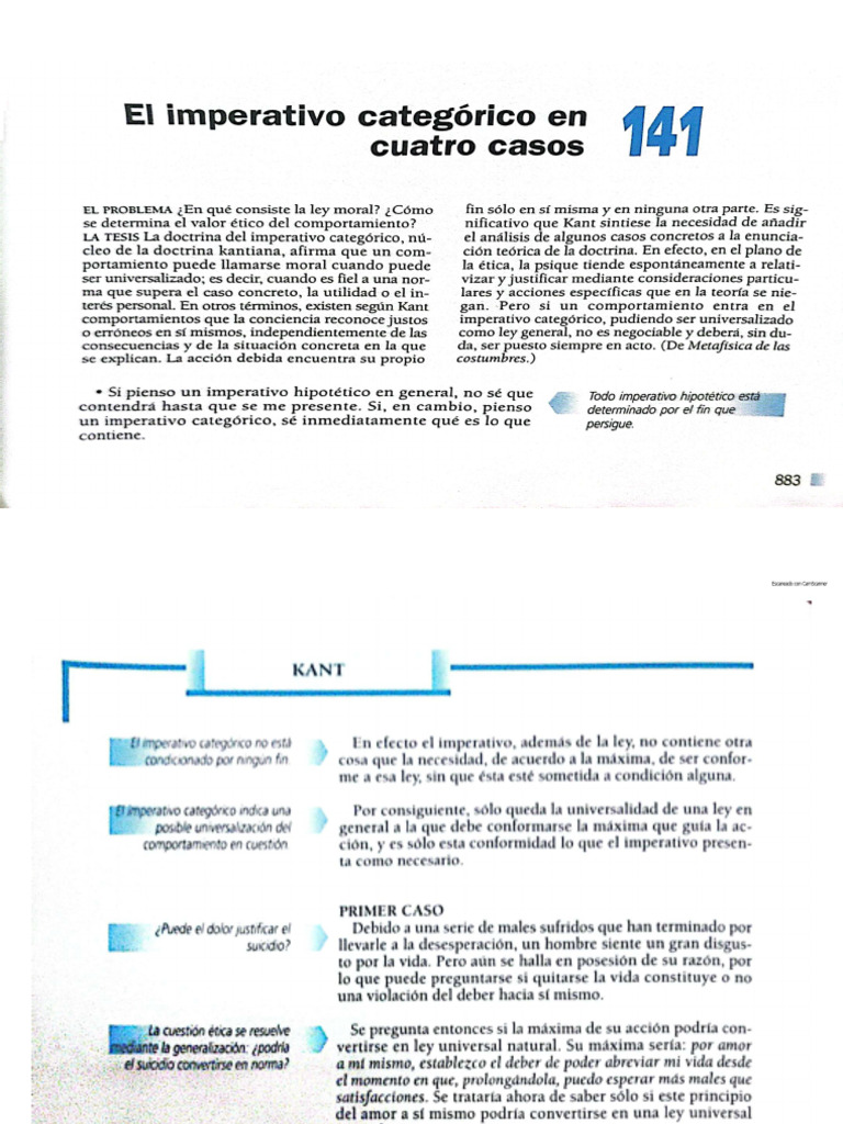 El Imperativo Categórico | PDF