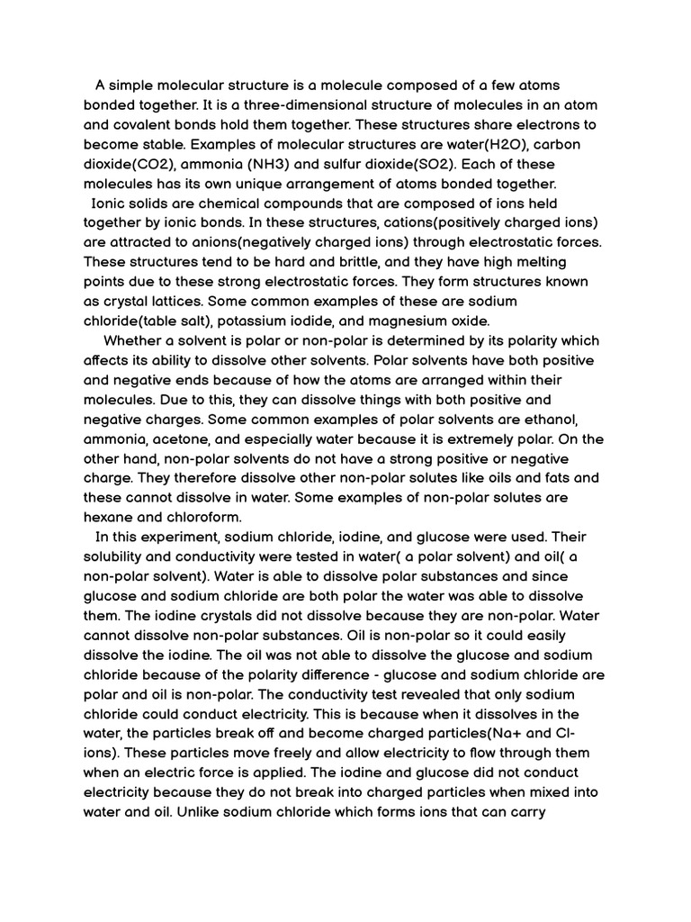 Csec Chemistry - Structures and Properties of Solids | PDF | Ion | Salt ...