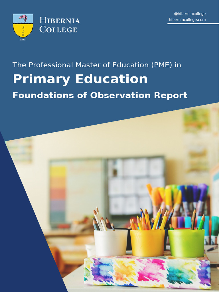 Observation Report Eoin McCormack O'Connell | PDF | Learning | Teachers