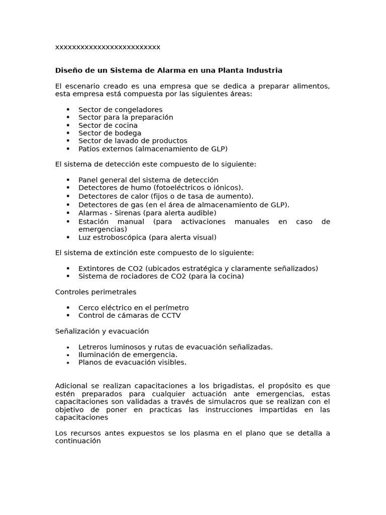 JUEGO Diseño de Un Sistema de Alarma en Una Planta Industria | PDF ...