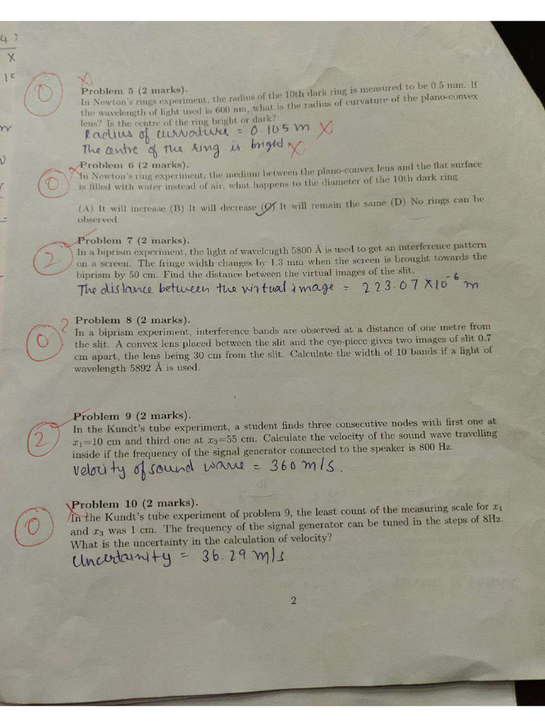 Physics Paper 2 | PDF