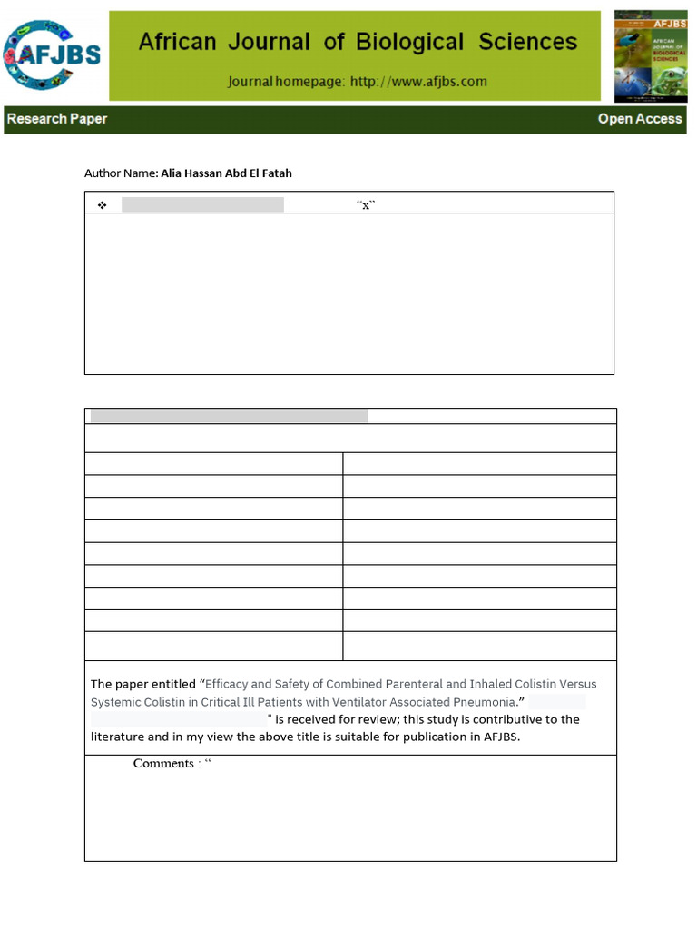 AFJBS Reviewer 1 | PDF