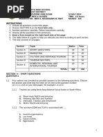 Grade 11 PAT Resource Pack | PDF | Tourism | Rail Transport