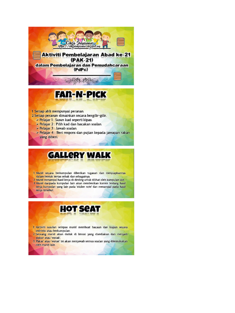 Aktiviti PDPC Pak 21 | PDF