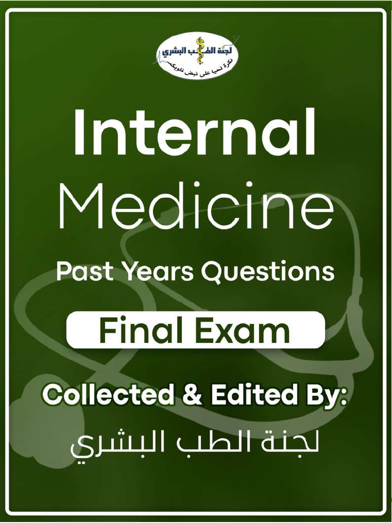Internal Medicine - Final PYQs | PDF | Heart Failure | Myocardial Infarction
