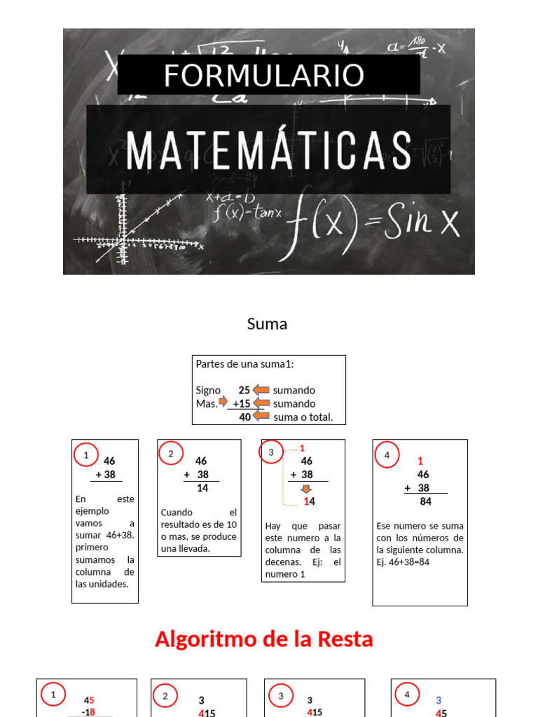 Algoritmos de Operaciones Basicas | PDF | División (Matemáticas) | Matemáticas