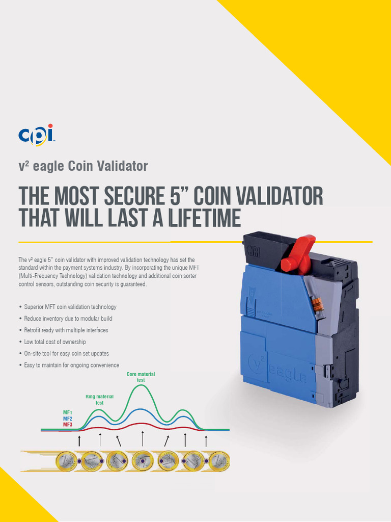 V2 Eagle Coin Validator Overview | PDF | Electrical Engineering | Equipment