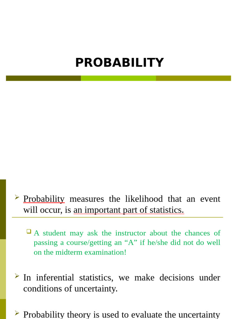 Understanding Probability Concepts | PDF | Probability | Statistics