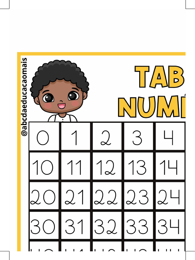 TABELA-NUMERICA - PAREDE | PDF