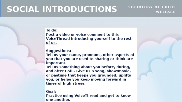 SOCY361 Social Introductions | PDF