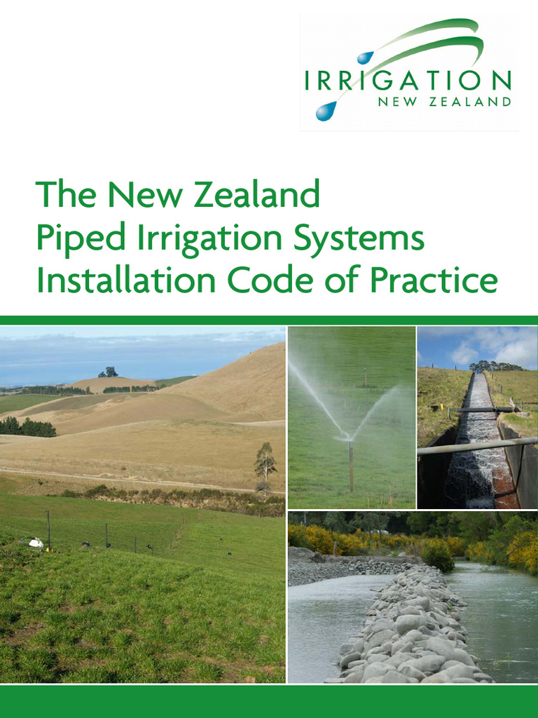 NZ Piped Irrigation Systems Installation COP | PDF | Pipe (Fluid ...