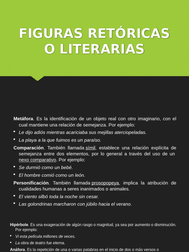Figuras Retóricas o Literarias | PDF | Retórica | Técnicas Retóricas