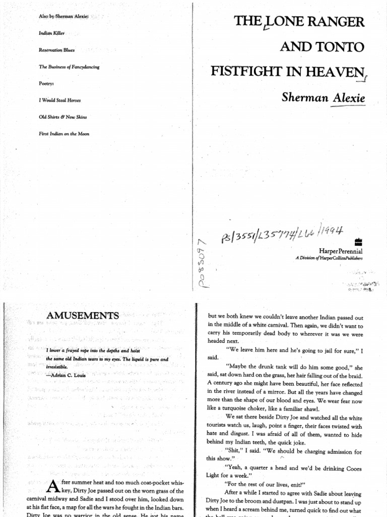 Sherman Alexie - Amusements | PDF