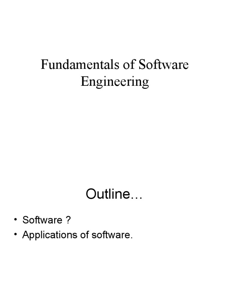 Fundamentals of Software Engineering | PDF | Software | Software ...