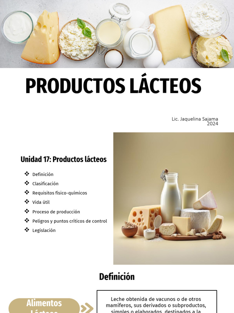 Guía Completa sobre Productos Lácteos | PDF | Crema | Productos lácteos