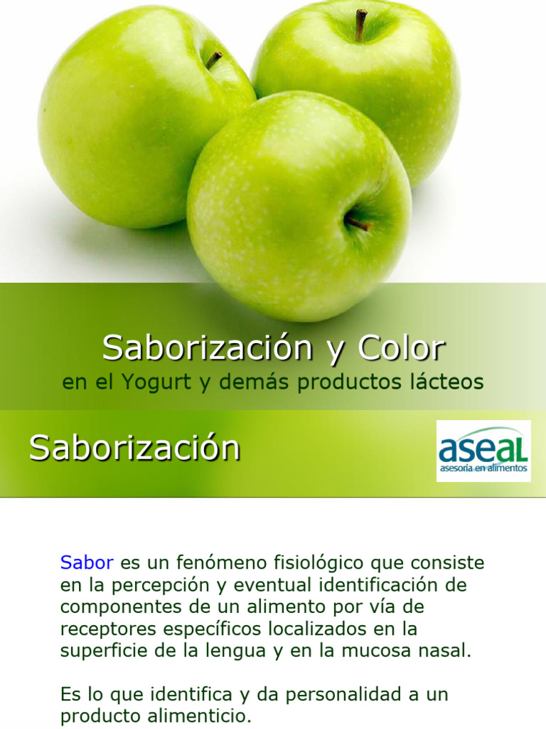 Colorantes y Saborizantes | PDF | Alimentos