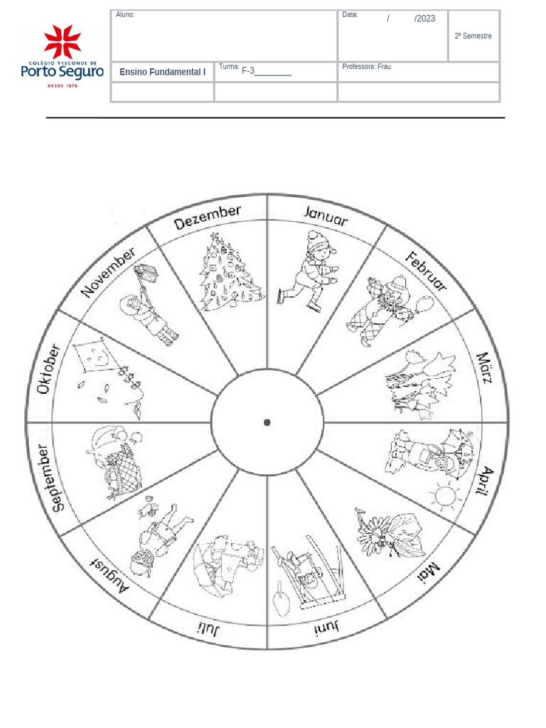 Ausmalbild-Monate | PDF