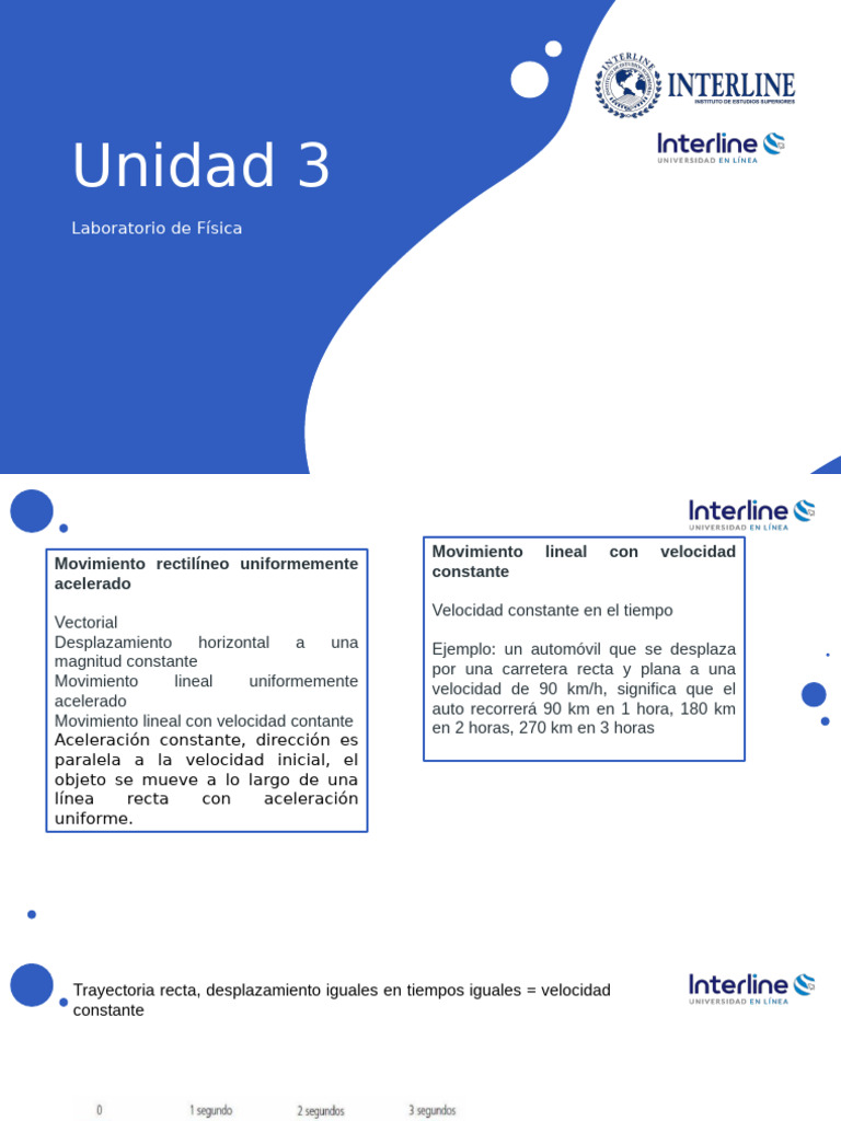 Unidad 3 | PDF | Velocidad | Velocidad