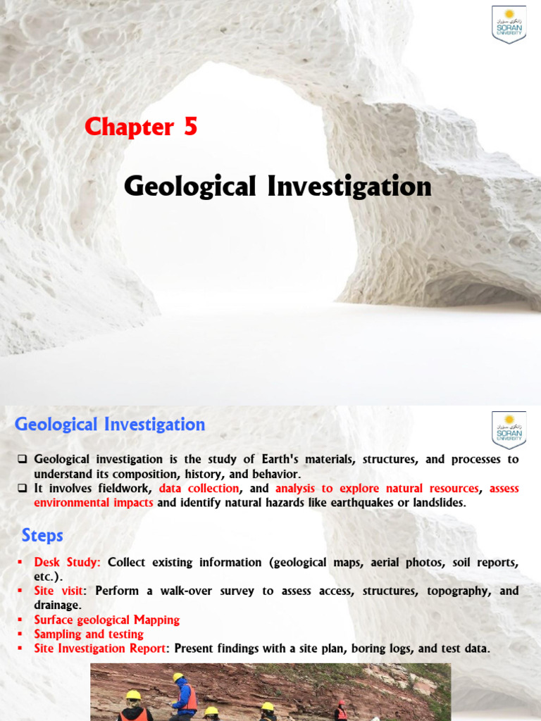 Geological Investigation Methods Explained | PDF | Geology | Map