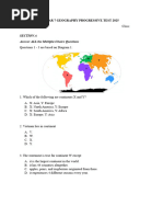 Year 7 Geography Test | PDF | Geography | Earth Sciences