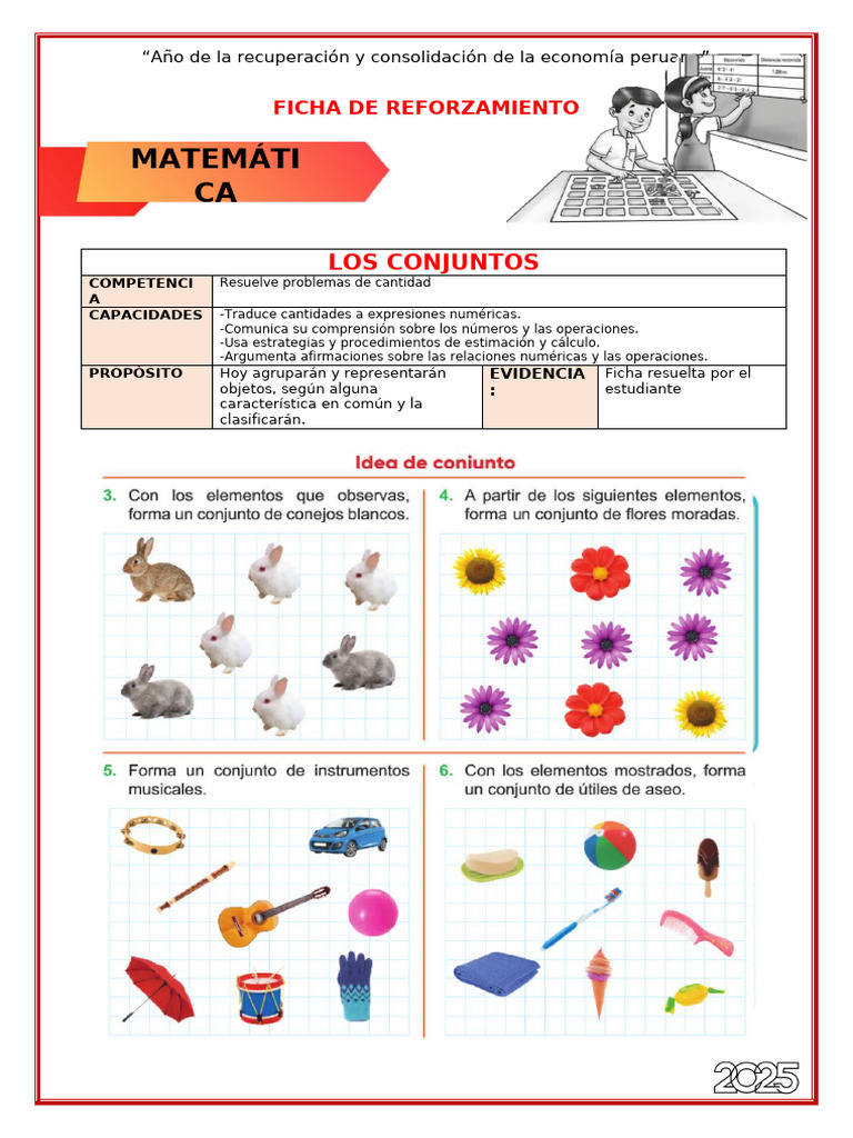 F.ref. Mate Los Conjuntos Representación y Clasificación | PDF