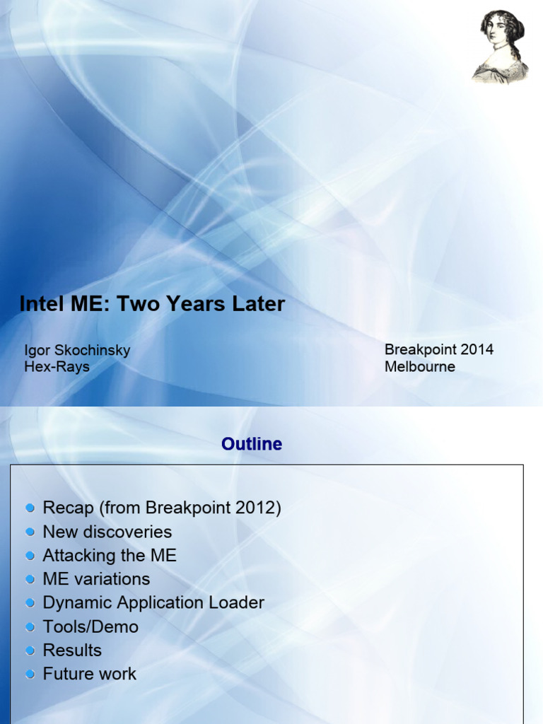 2014-10 Breakpoint Intel ME - Two Years Later | PDF | Booting | Bios