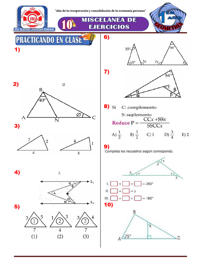10 Miscelanea (Ejercicios) | PDF