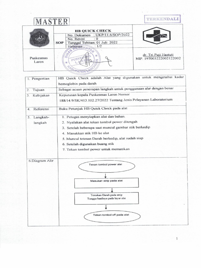 Sop HB Quick Check | PDF