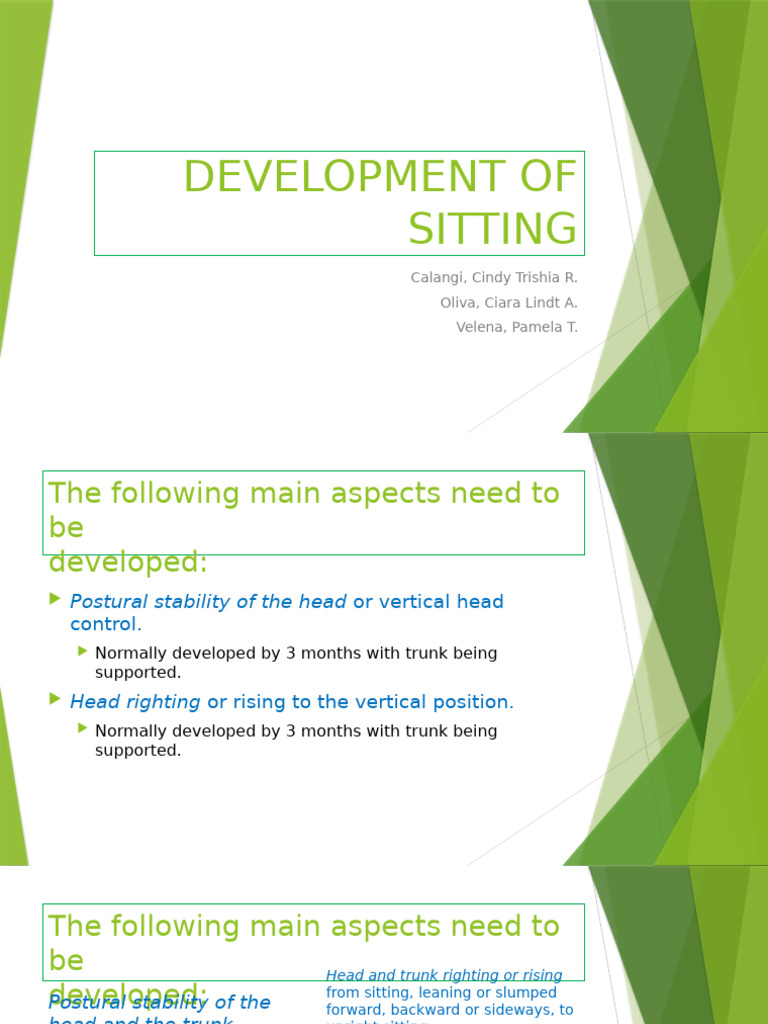 Development of Sitting CP | PDF | Anatomical Terms Of Motion | Pelvis