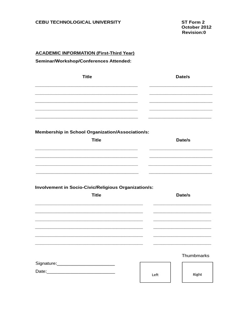 ST FORM 2 Academic Information | PDF