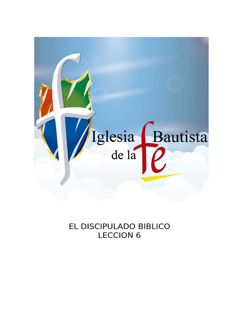 El Discipulado Biblico 6 | PDF | Oración | Dios