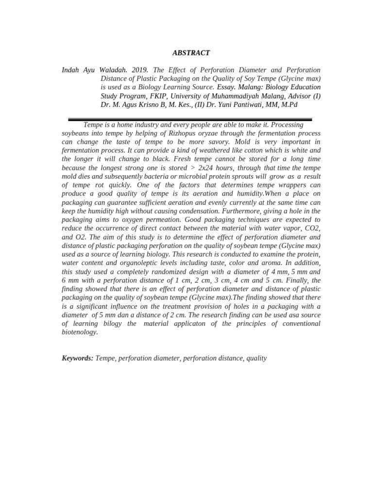 ABSTRACT Jurnal Publikasi | PDF | Soybean
