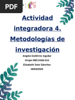 Modulo 8 Semana 2 Actividad Integradora 4 | PDF | Método científico | Ciencias Sociales