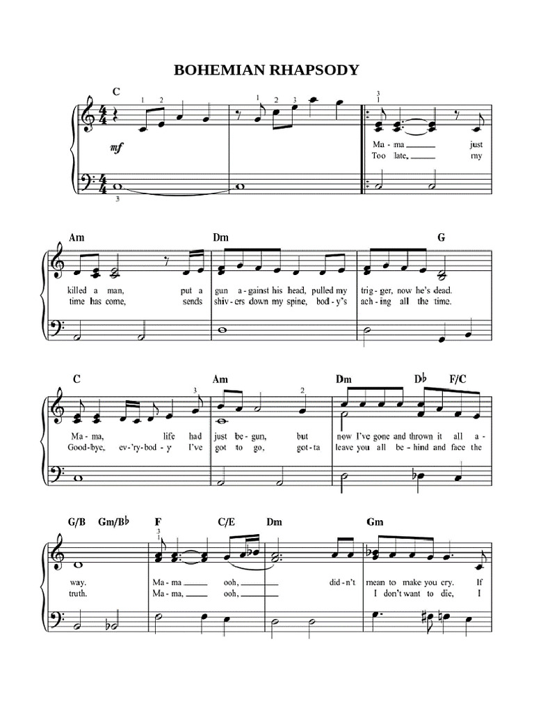 Bohemian Rhapsody | PDF
