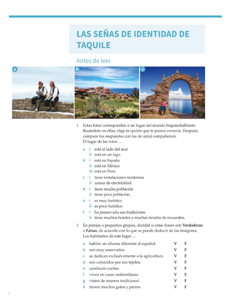 IB 2 Identidades Taquile | PDF