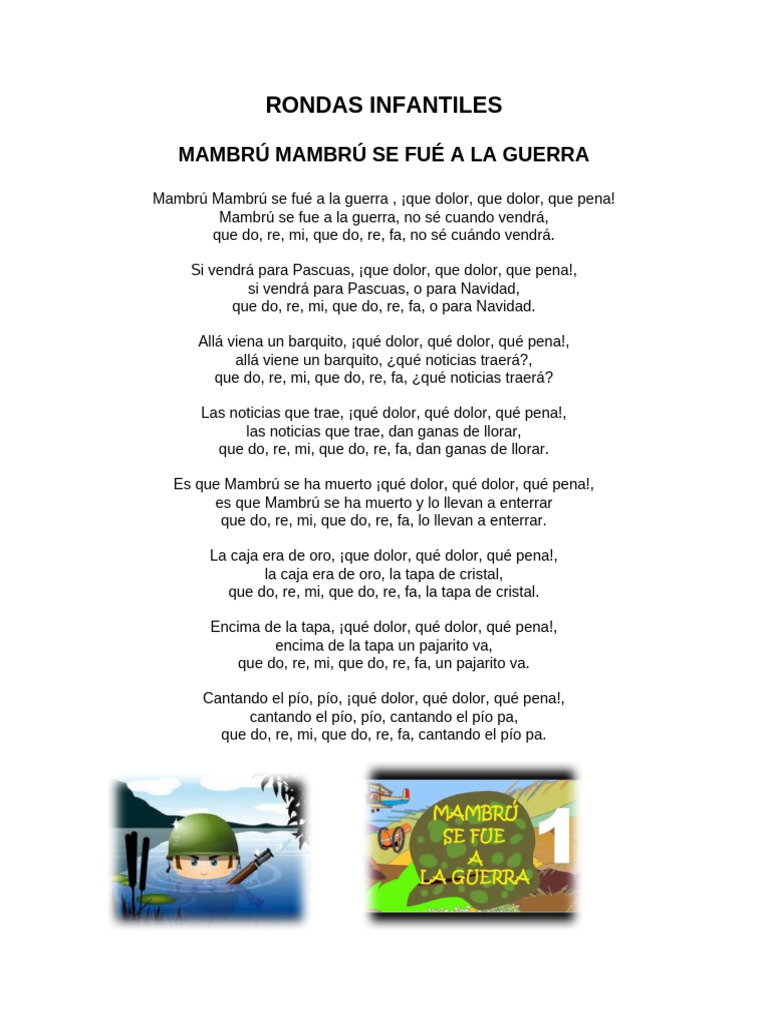 Rondas Infantiles | PDF