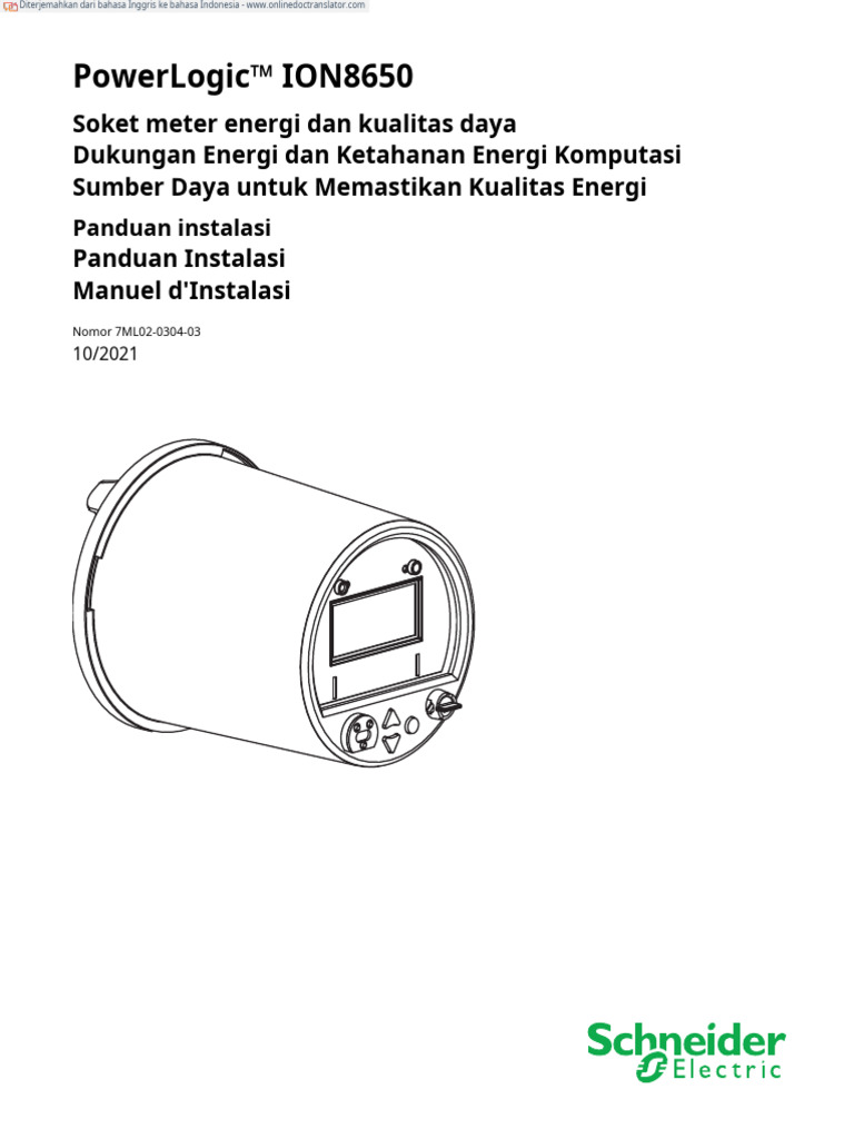 Uss Manual ION 8650 terbaru | PDF