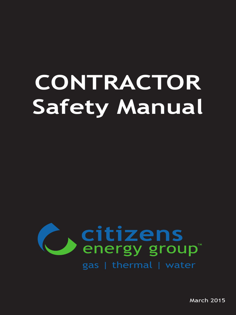 Contractor Safety Manual 03 15 | PDF | Waste | Municipal Solid Waste