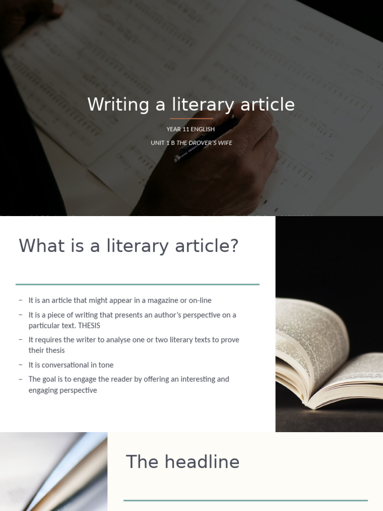 2025 Writing A Literary Article | PDF | Jane Eyre | Aesthetics