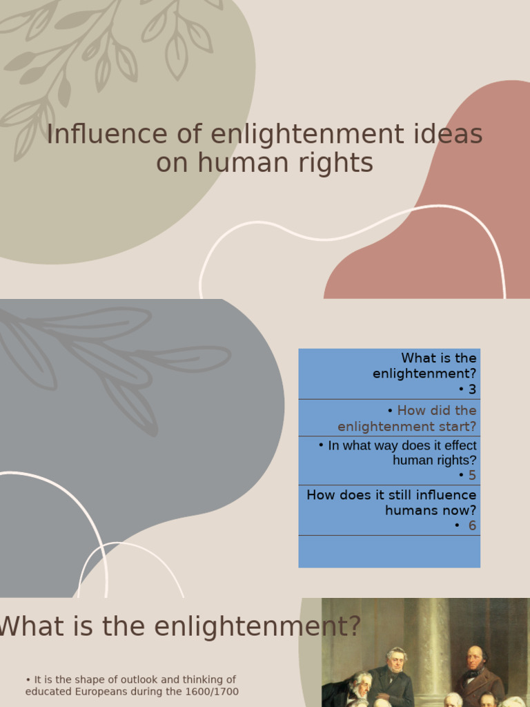 Influence of Enlightenment Ideas On Human Rights | PDF