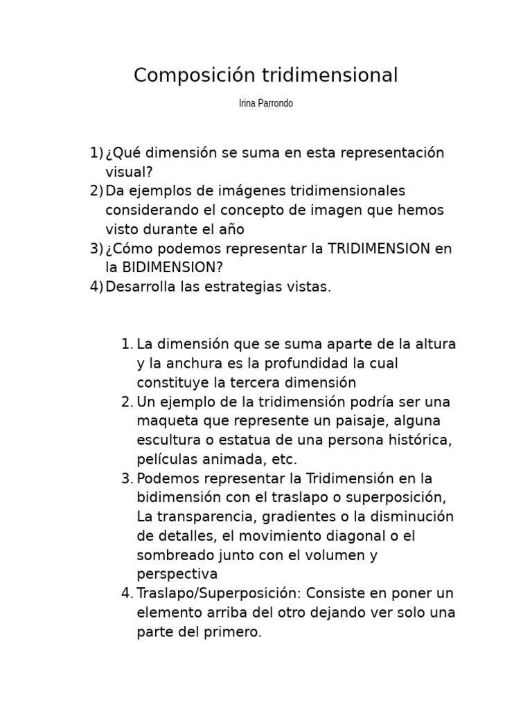 Posición Tridimensional | PDF