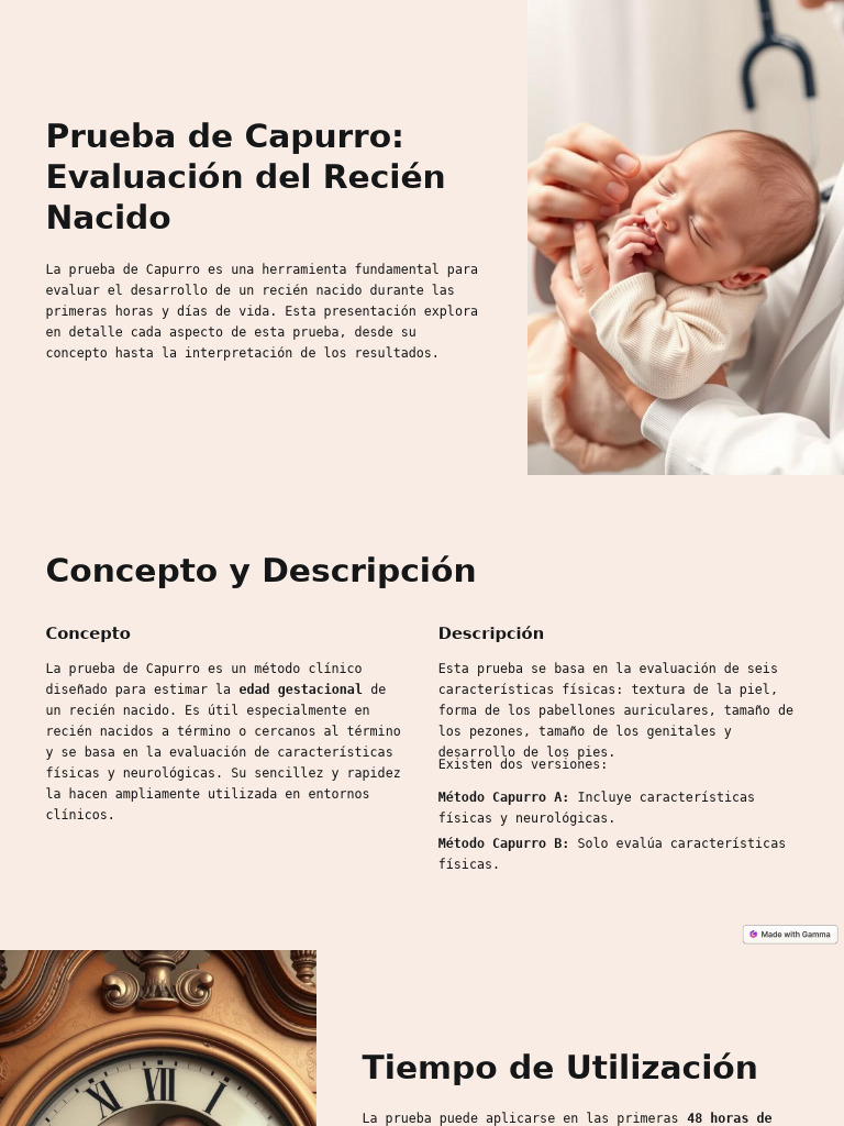 Prueba de Capurro | PDF | Infantes