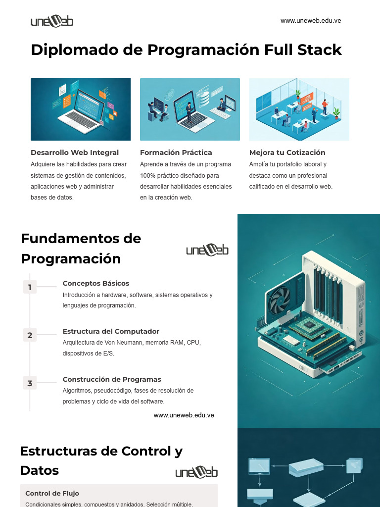 Contenido Del Diplomado de Programación Python | PDF | Modelo de objeto de documento | Php