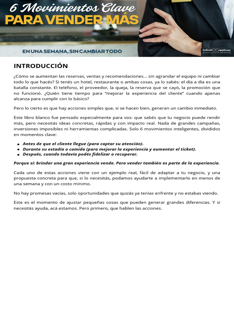 6 Acciones para Vender M S en Tu Hotel o Restaurante 1747617581 | PDF | Hotel | Código QR