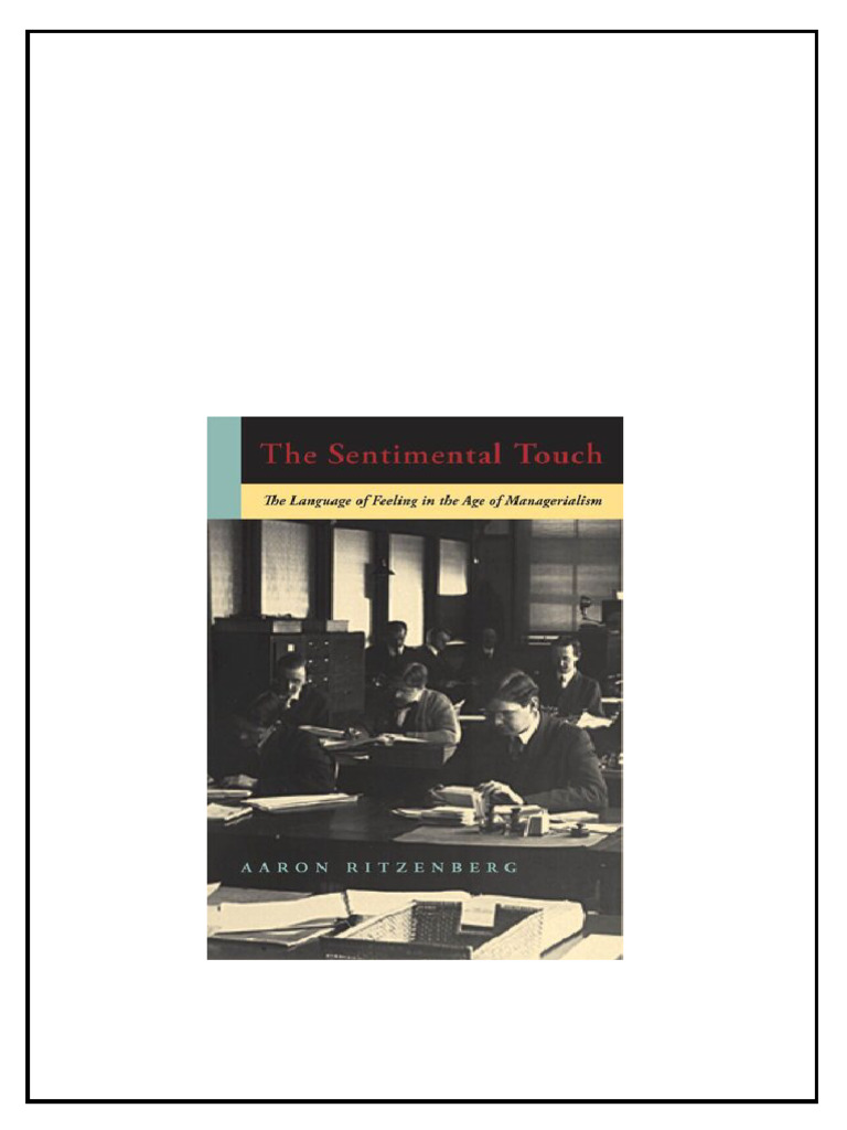 The Sentimental Touch The Language of Feeling in The Age of ...