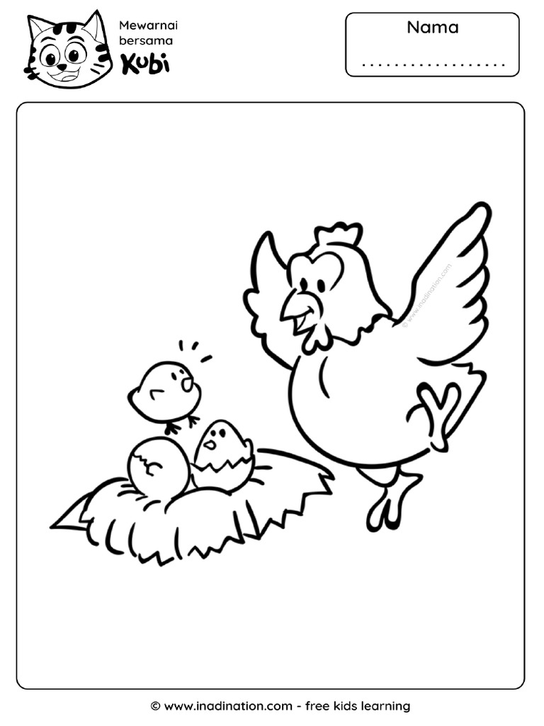 Worksheet Coloring Chicken | PDF