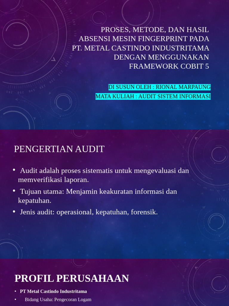 Audit Sistem Absensi PT Metal Castindo | PDF
