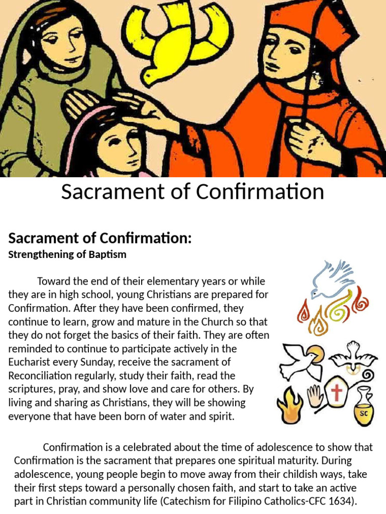 Sacrament of Confirmation and Eucharist | PDF | Eucharist | Sacraments